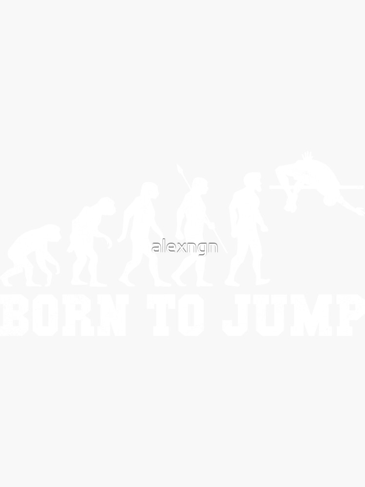 "High jump track and field athlete Evolution" Sticker by alexngn ...