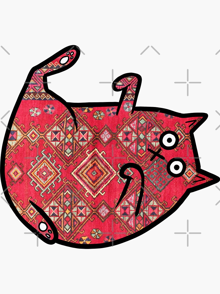 "persian cat rug" Sticker for Sale by mfarmand | Redbubble