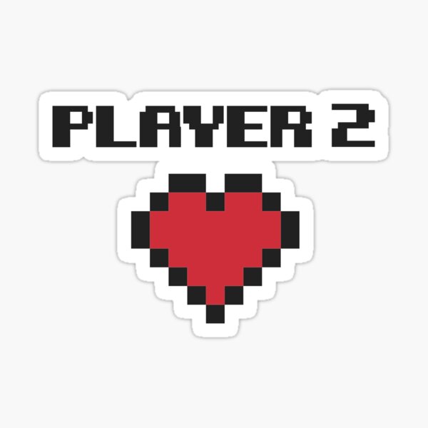 "Player 2" Sticker for Sale by mindskittles | Redbubble