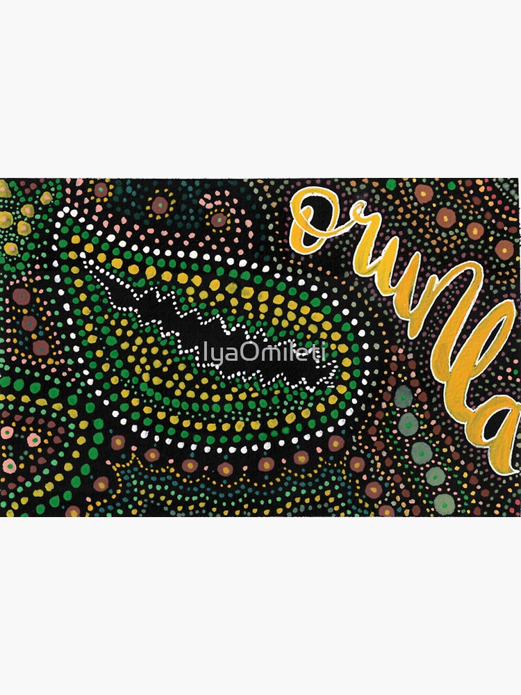 "Orunla Original Art Piece - Brush Lettering - Orisha, Ifa, Yoruba ...