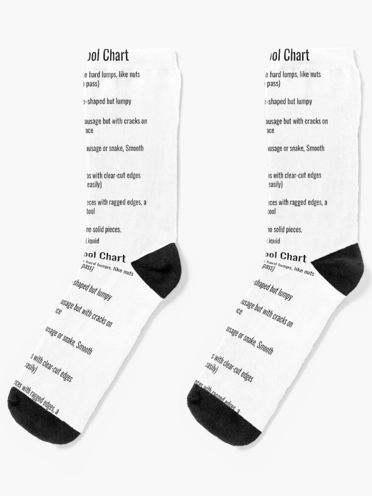 "Bristol Stool Chart" Socks for Sale by Gift-It-Right | Redbubble