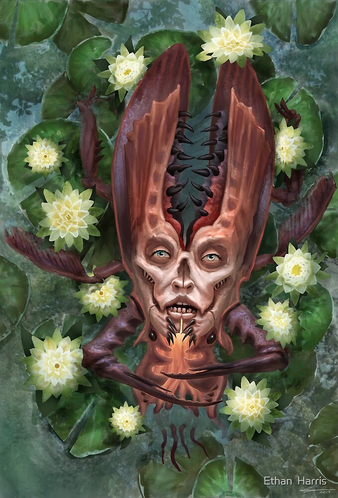 "Water Wisp Mimic" by Ethan Harris | Redbubble