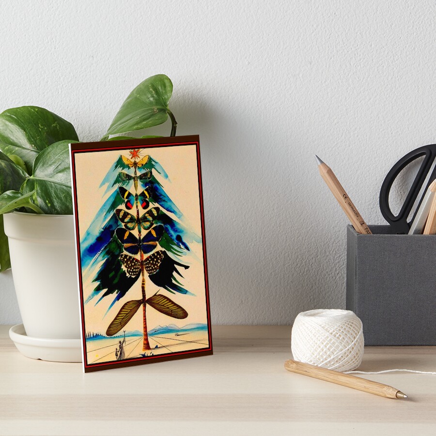 "BUTTERFLY TREE : Vintage Abstract Print" Art Board Print for Sale by ...