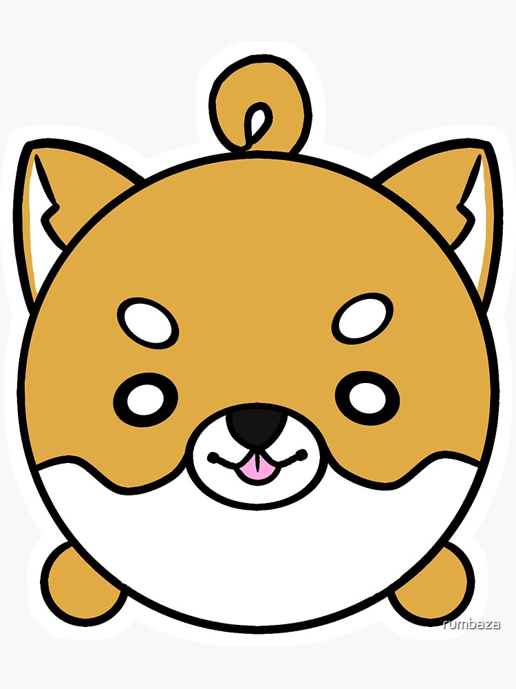 "Shiba Inu Chibi" Sticker for Sale by rumbaza | Redbubble