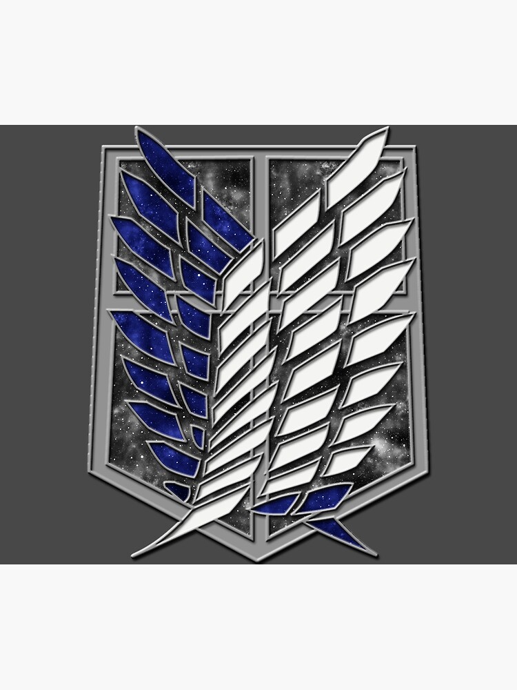"Attack on Titan - The Survey Corps Logo (Galaxy Design)" Art Print for ...