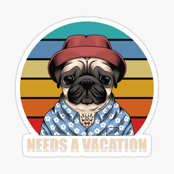 "MOPS HOLIDAY." Sticker for Sale by Lakocolofan | Redbubble
