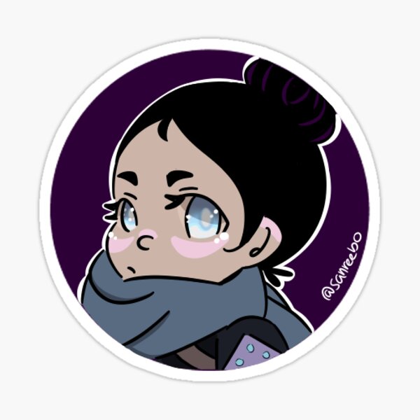 "Apex Legends Wraith Chibi" Sticker by sanreebo | Redbubble