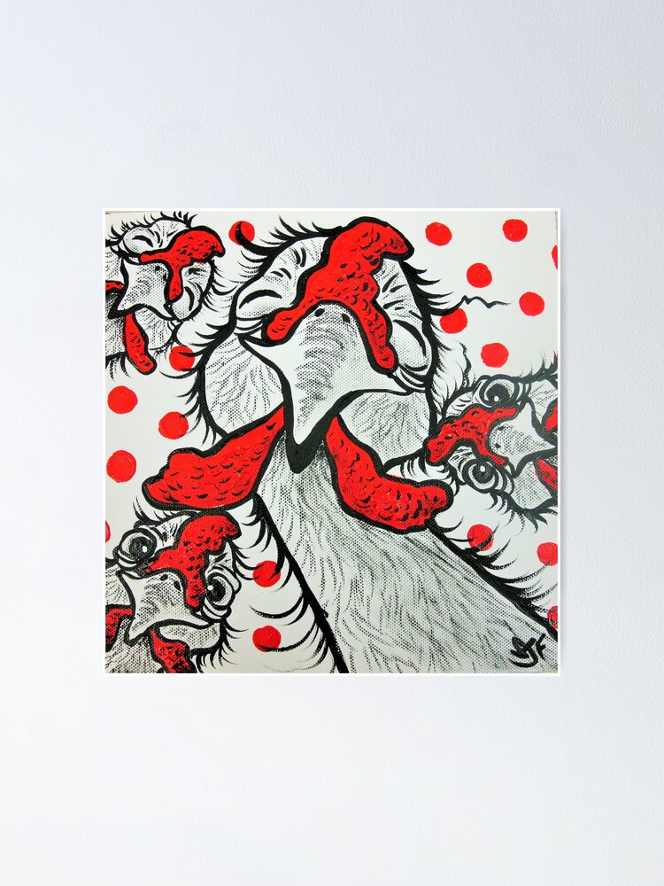 "Chooky Chuckles" Poster for Sale by salford | Redbubble