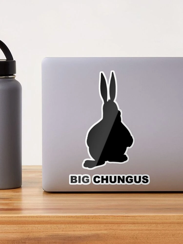 Big Chungus Costume Big Chungus Vinyl Decal Bumper Sticker Christian