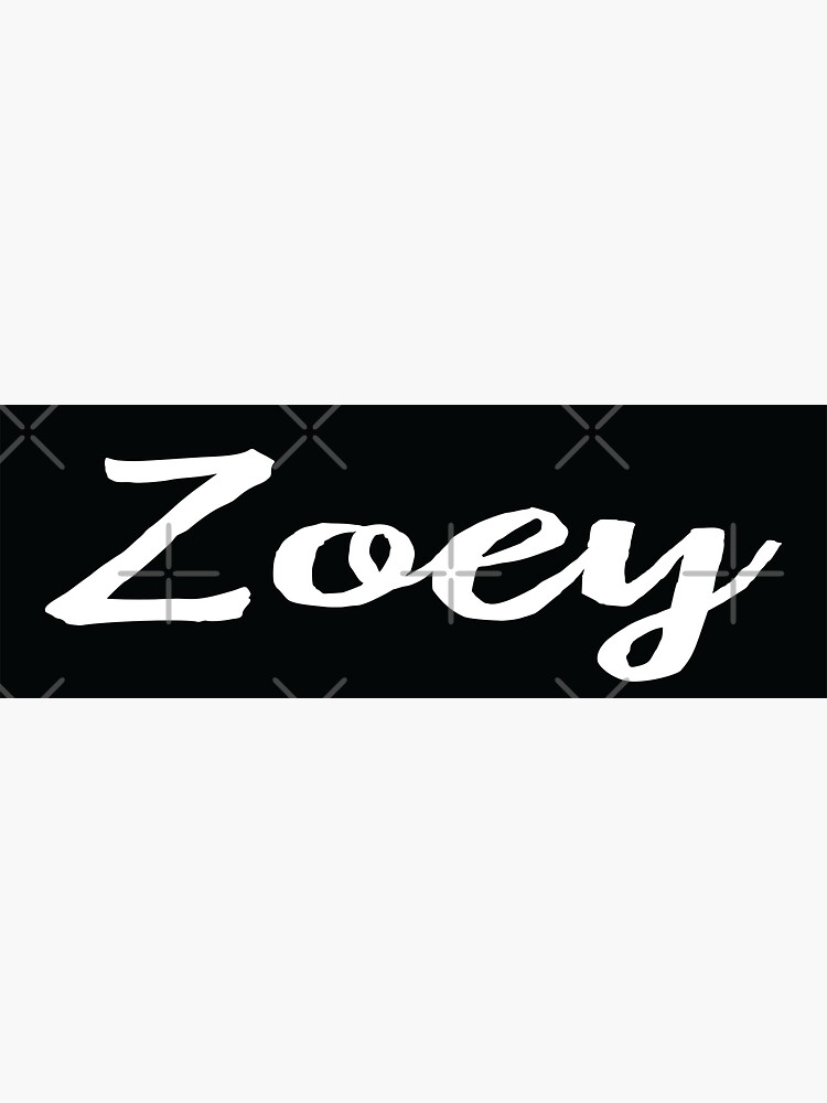 "Zoey Zoe Name " Sticker for Sale by ProjectX23 | Redbubble