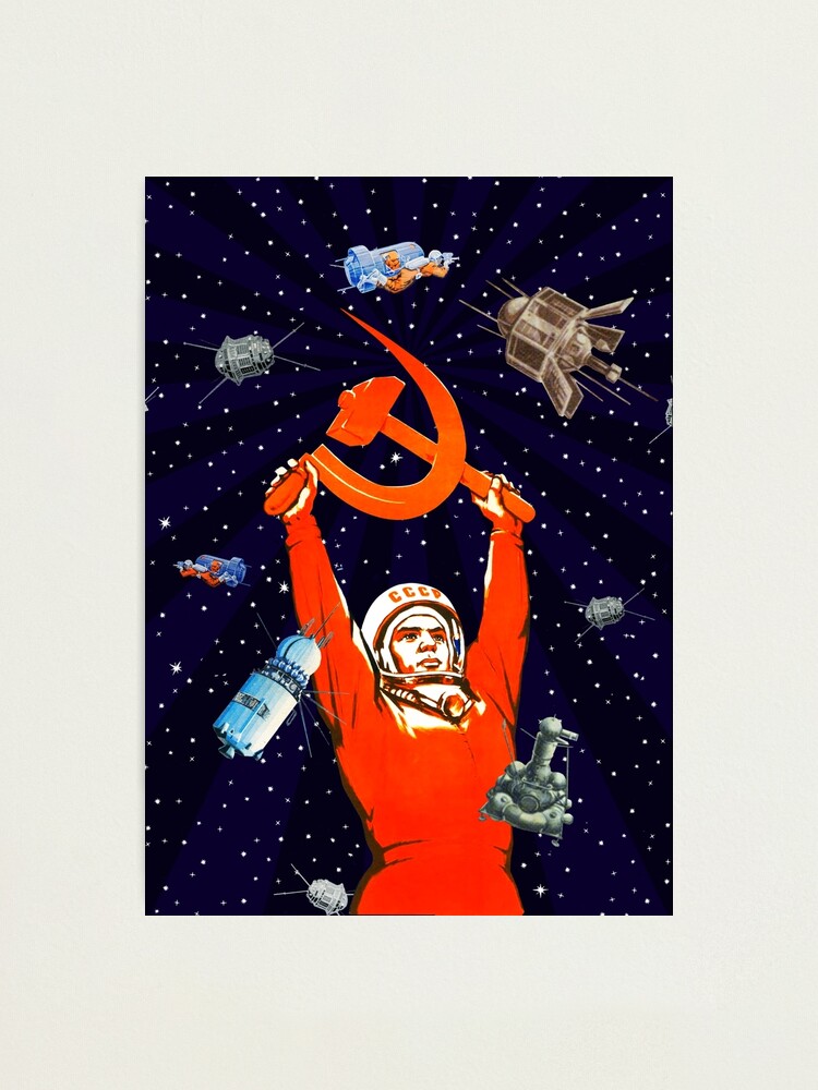 "Gagarin space art [Sovietwave], Soviet vintage space poster ...