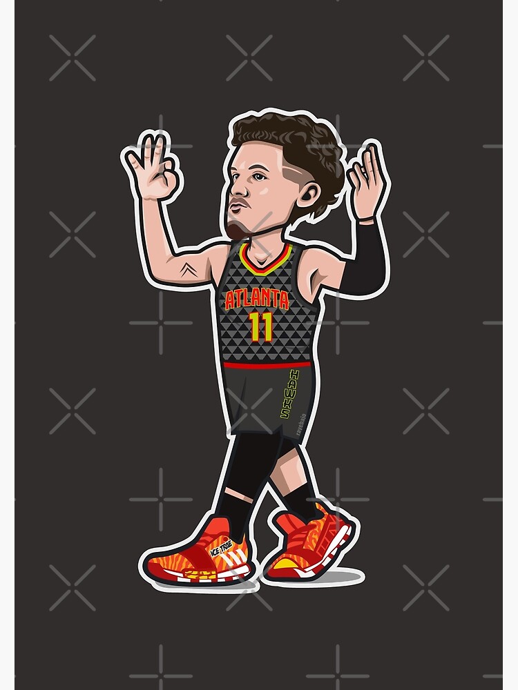 "Trae Young Cartoon Style" Art Print for Sale by rayd3rd | Redbubble
