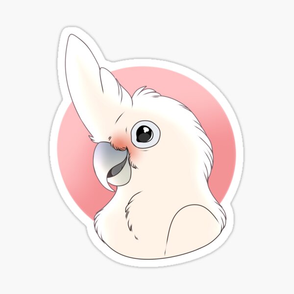 "Goffins Cockatoo Sticker" Sticker by AethonGryphon | Redbubble