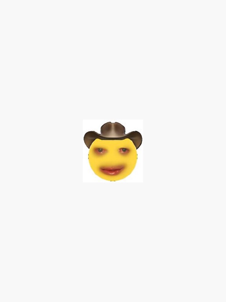 "cursed cowboy emoji" Sticker for Sale by tarynwalk | Redbubble