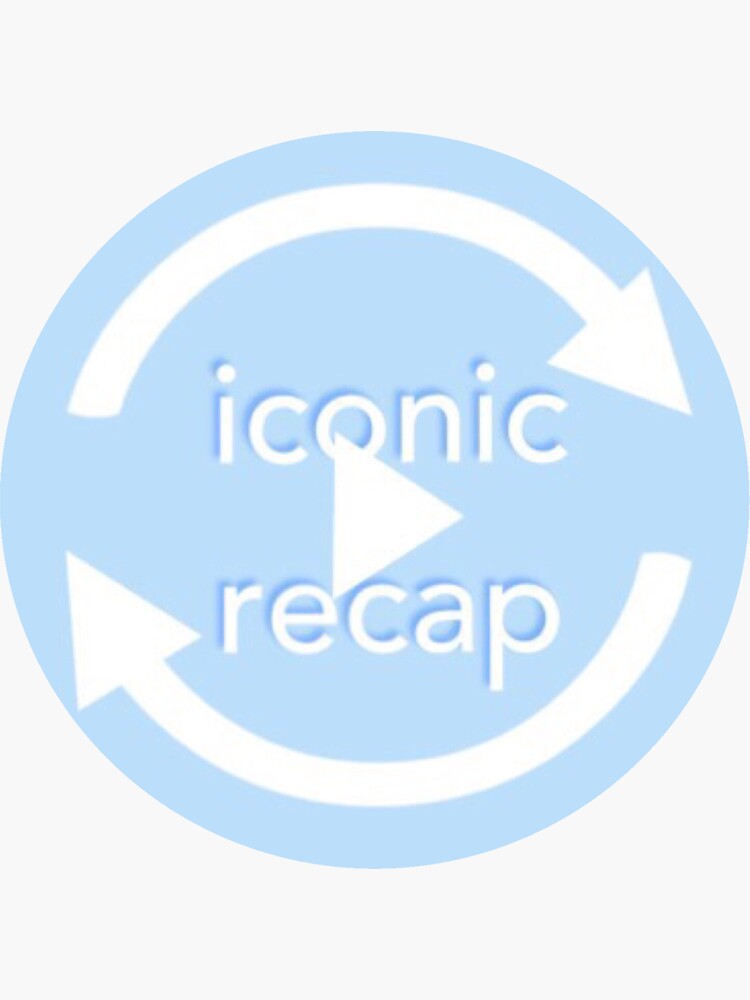 "iconic recap" Sticker for Sale by mieleszko | Redbubble