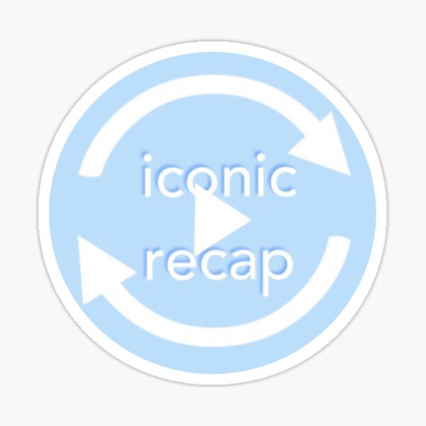"iconic recap" Sticker for Sale by mieleszko | Redbubble