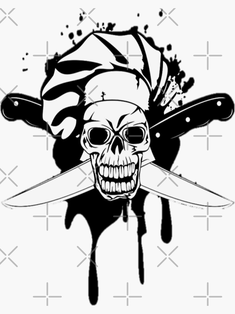 "Killer Chef" Sticker for Sale by hakimtoche | Redbubble