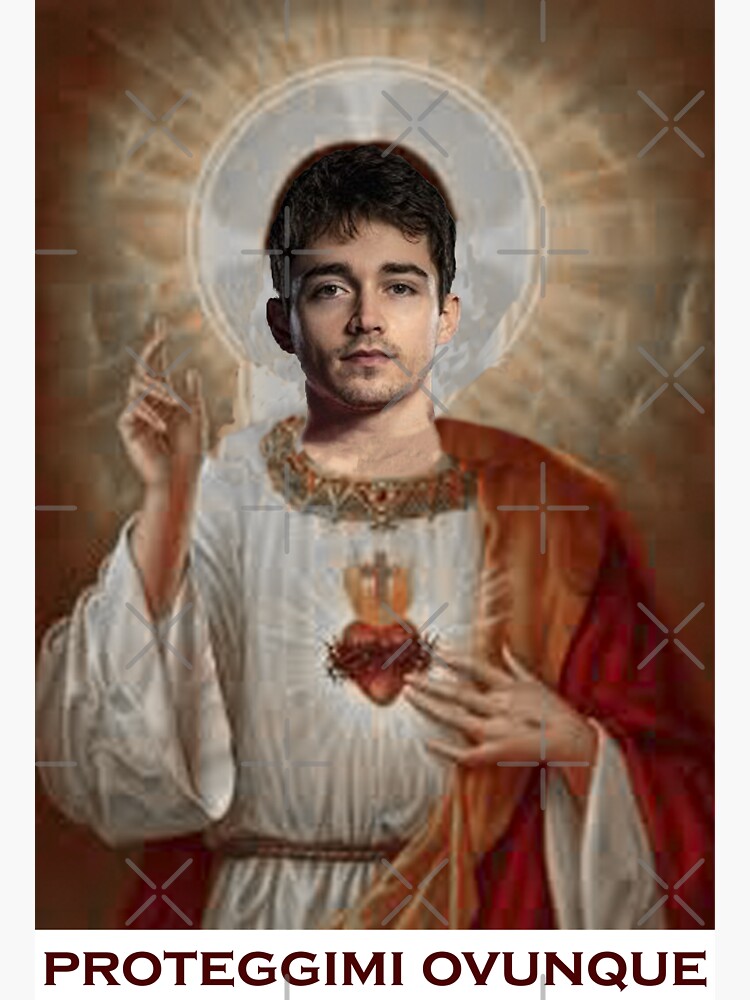 "San Charles Leclerc" Sticker for Sale by andreanastasio | Redbubble