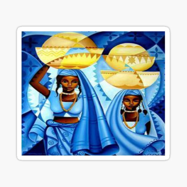 "Tribal Girls on errand- Aesthetic Ethnic Tribal Design -Rustic ...