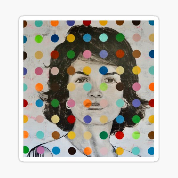 "Jackie" Sticker for Sale by SophiePG | Redbubble
