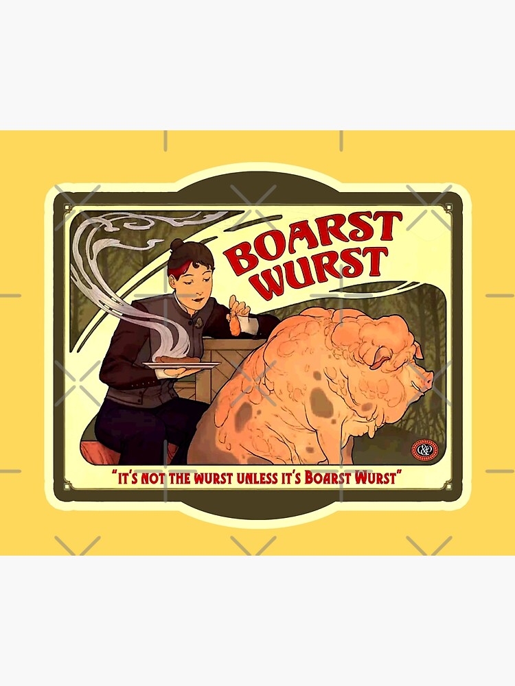 "Boarst Wurst" Poster by DBnation | Redbubble