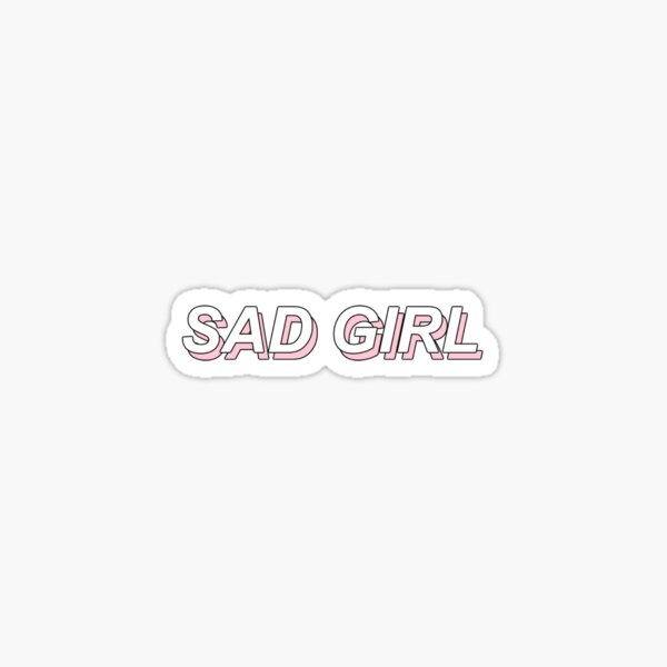 "Sad girl" Sticker by eulabeia | Redbubble