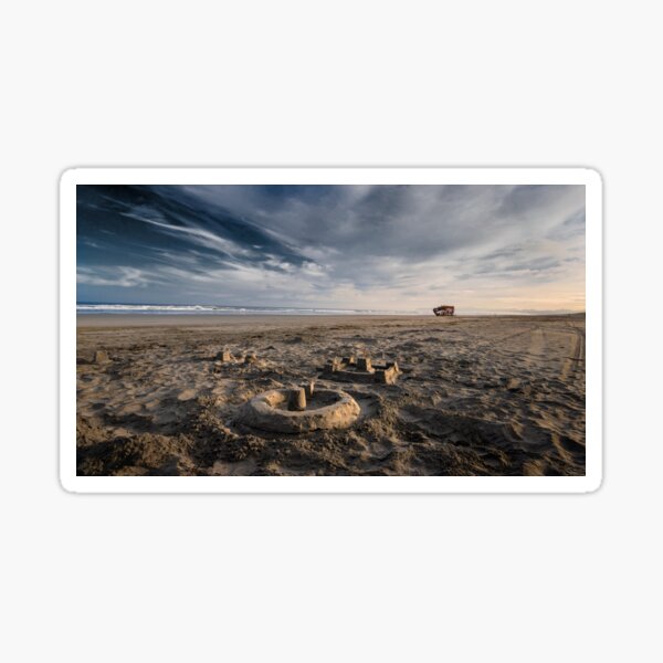 "And so castles made of sand" Sticker for Sale by JohnPoon | Redbubble