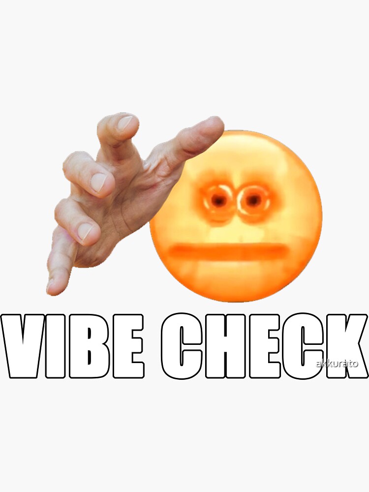 "Vibe check" Sticker for Sale by akkurato | Redbubble