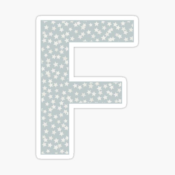 Letter F Stickers | Redbubble