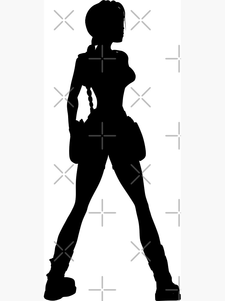 Lara Croft Silhouette Tomb Raider Chronicles Canvas Print By Spyrosmonster Redbubble