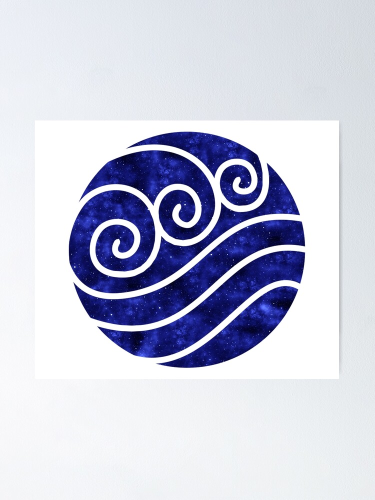 "Avatar: The Last Airbender - Water Symbol (Galaxy Design)" Poster for ...