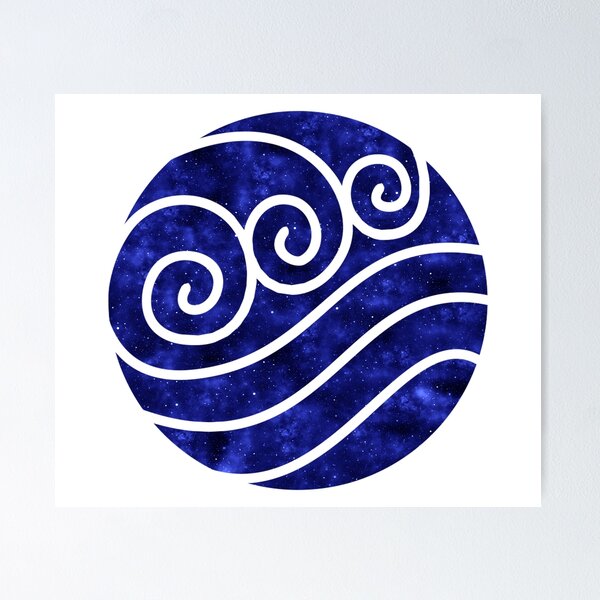 "Avatar: The Last Airbender - Water Symbol (Galaxy Design)" Poster for ...