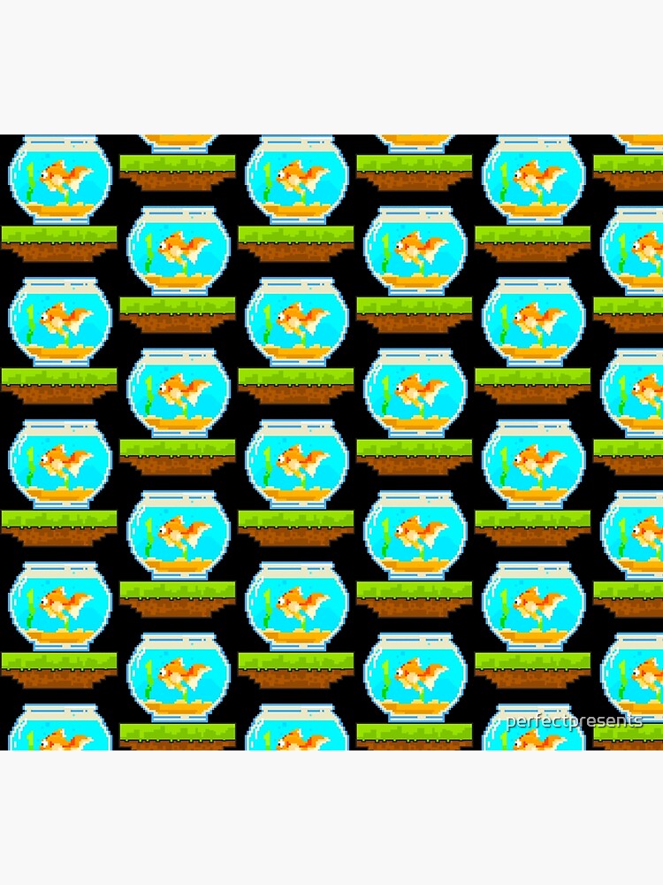 "Cute 8-Bit Fish Awesome Animal 8Bit Pet Aquarium Tile Pattern" Socks ...