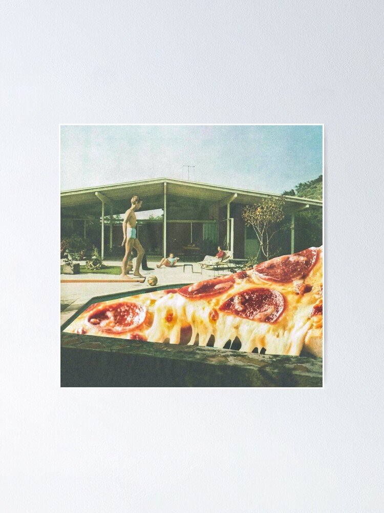 "Pizza pool" Poster by superwhoart | Redbubble