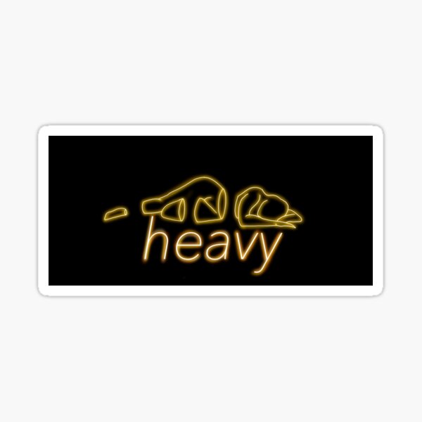 "heavy" Sticker for Sale by freight-baron | Redbubble