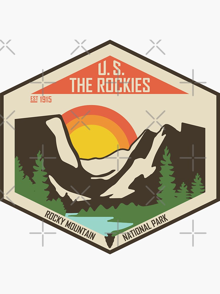 "Rocky Mountain National Park- The Rockies" Sticker for Sale by ...