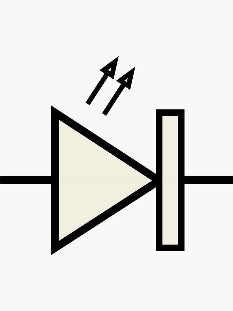 "Standard Symbol for LED" Sticker by ArgonEons | Redbubble