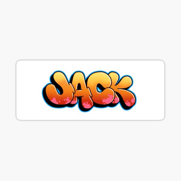 ""JACK" Graffiti Art" Sticker for Sale by Nabsterrr | Redbubble