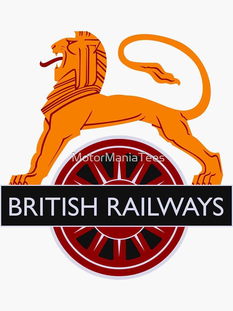 "Vintage British Railways Design" Sticker for Sale by MotorManiaTees ...