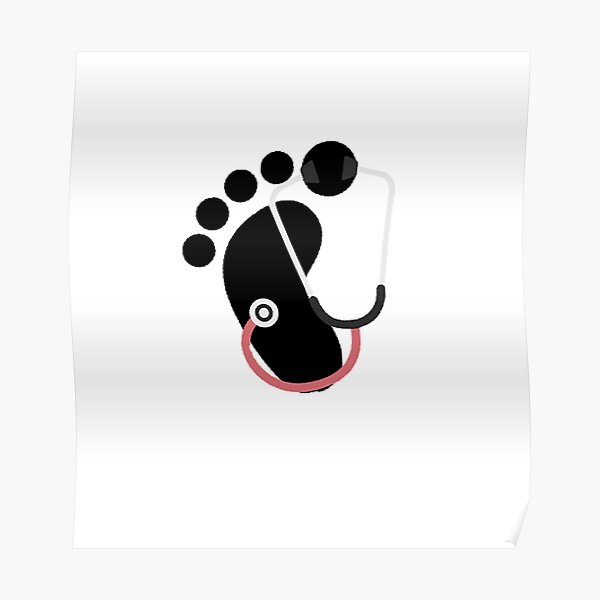 "Podiatry Sticker" Poster for Sale by photopod13 | Redbubble