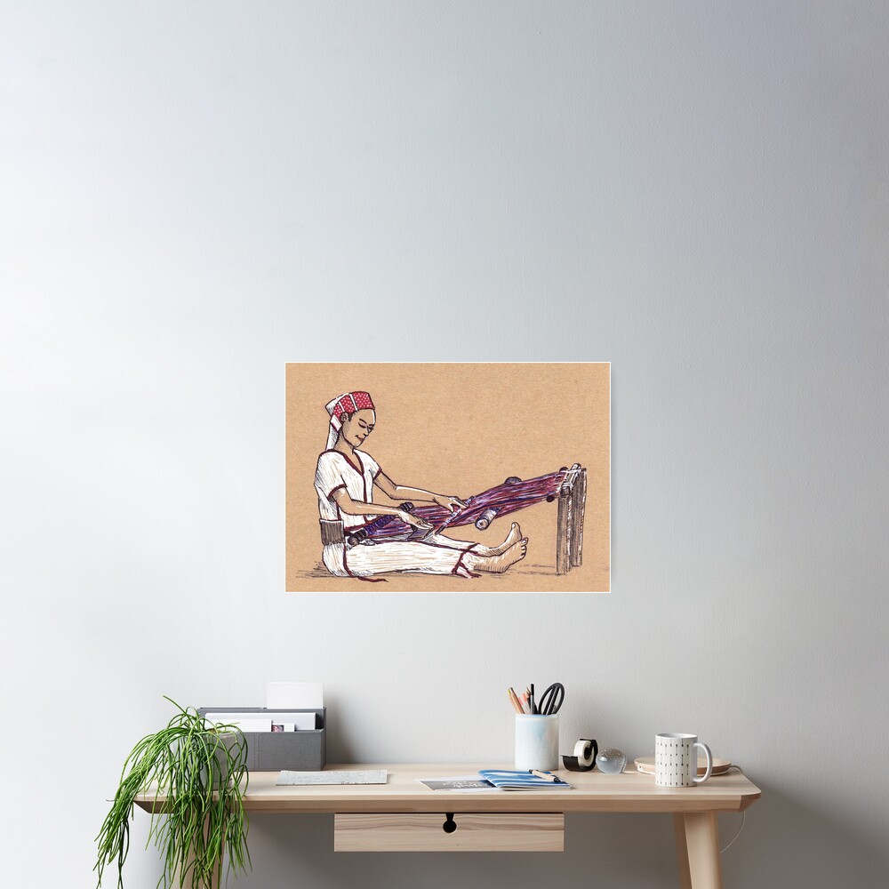 "Karen woman weaving" Poster for Sale by Ydntun | Redbubble