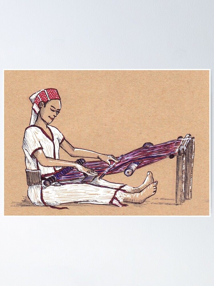 "Karen woman weaving" Poster for Sale by Saw Atun | Redbubble