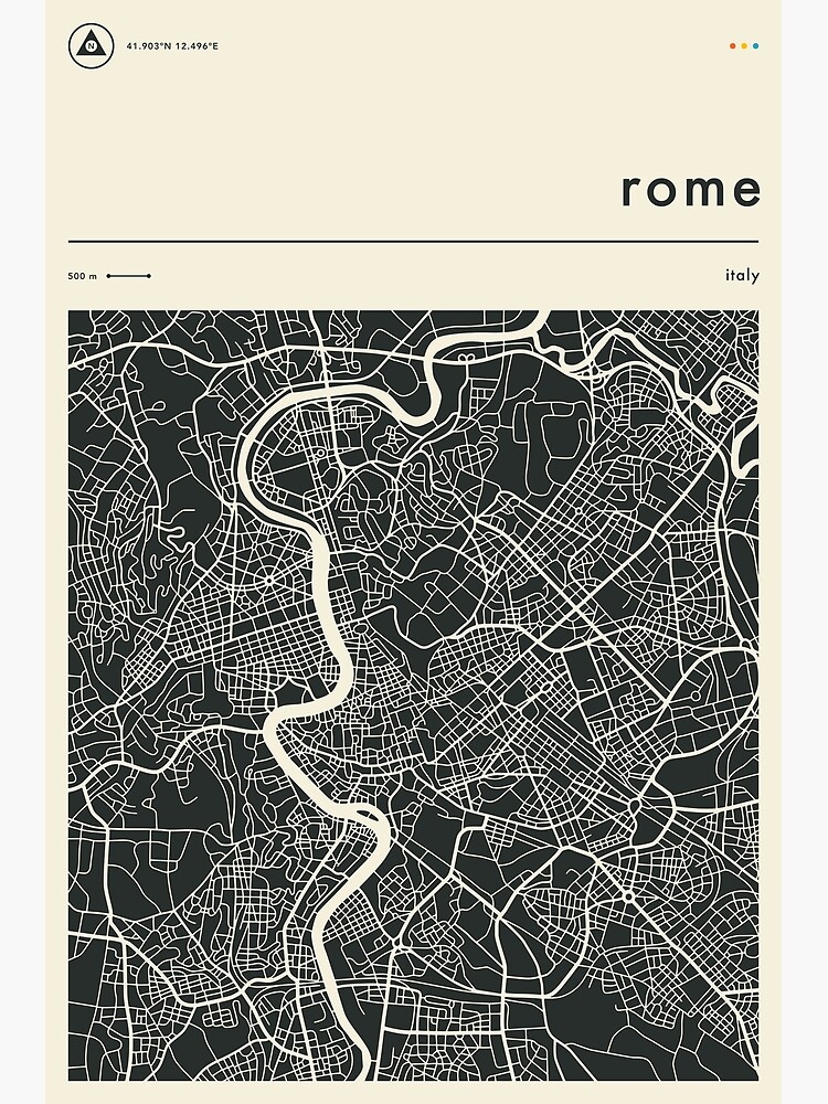 "ROME MAP" Poster for Sale by JazzberryBlue | Redbubble