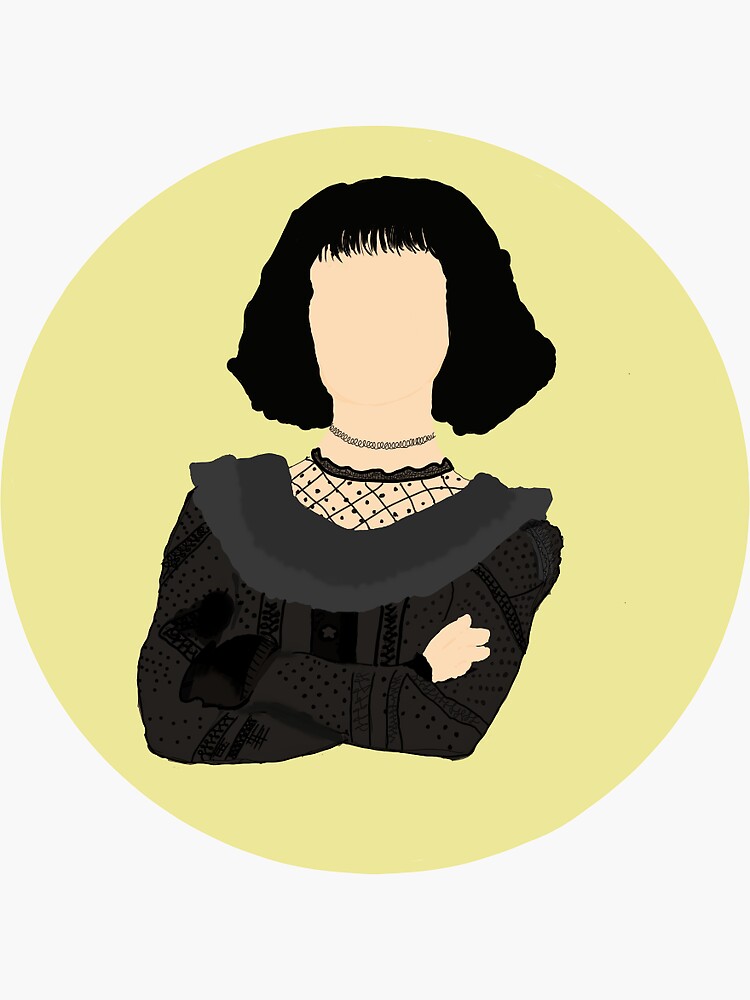 "Lydia Deetz Silhouette" Sticker for Sale by gmarkert | Redbubble