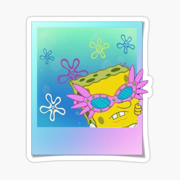 "Spongebob Aesthetic" Sticker by cherriespeaches | Redbubble