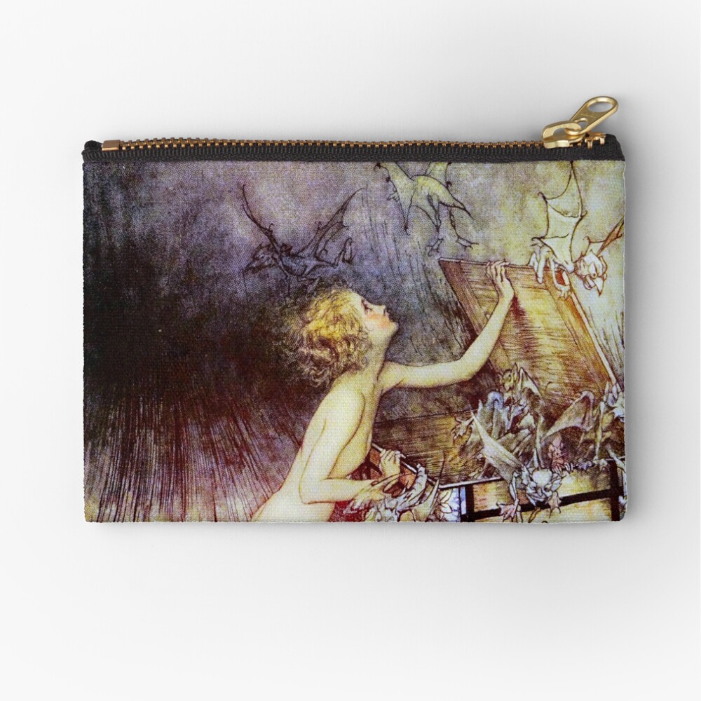 "Pandora's Box by Arthur Rackham" Zipper Pouch by forgottenbeauty ...