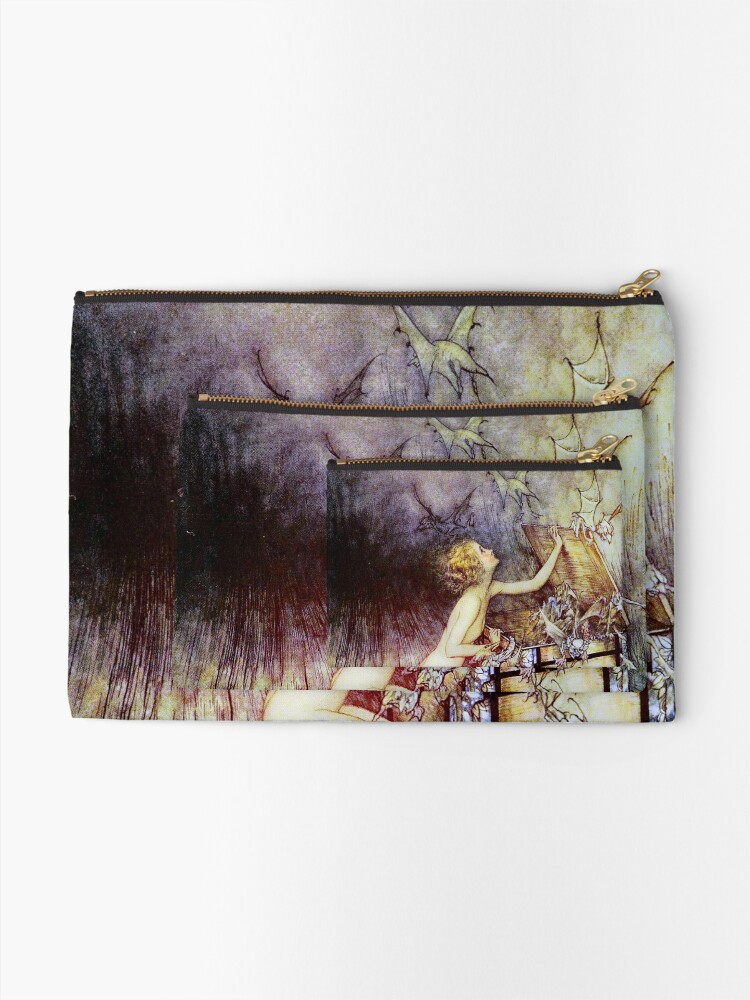 "Pandora's Box by Arthur Rackham" Zipper Pouch by forgottenbeauty ...