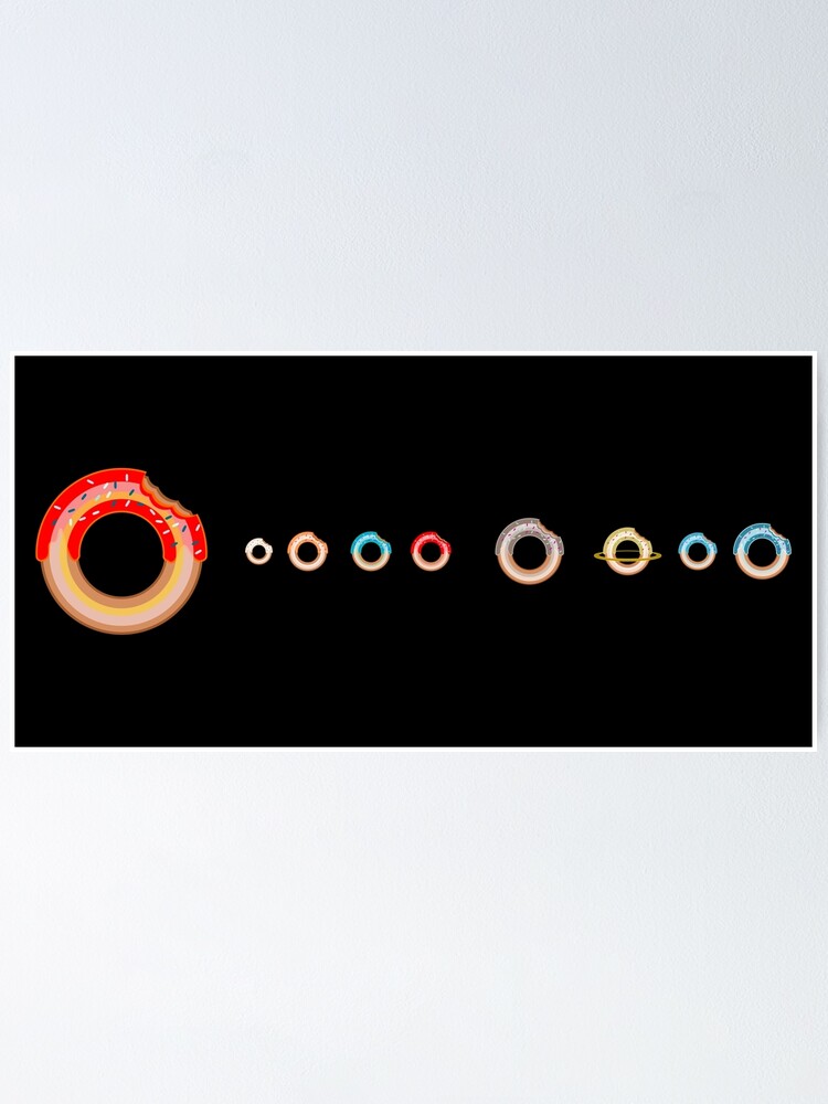"Donuts Solar system" Poster for Sale by piedaydesigns | Redbubble