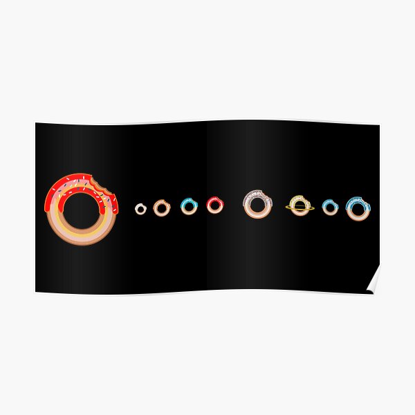 "Donuts Solar system" Poster for Sale by piedaydesigns | Redbubble