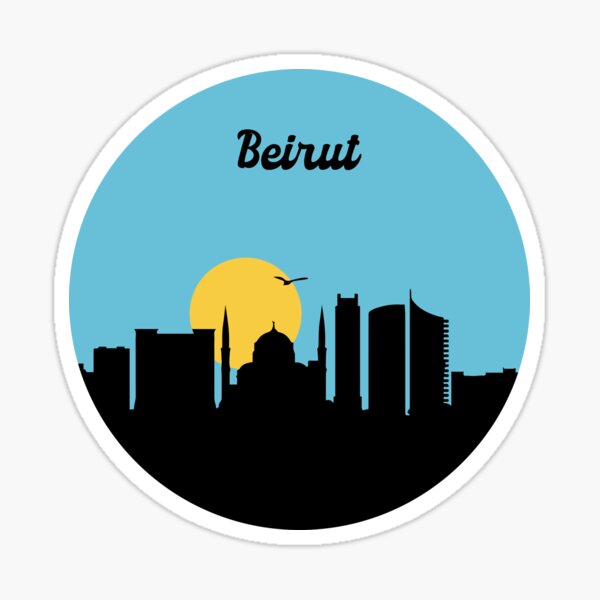 "Lebanon - Beirut Skyline" Sticker by arabicislove | Redbubble
